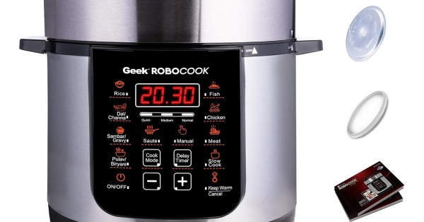 Geek Robocook Zest Electric Cooker, Cooker 3 Litres, Electric Rice ...