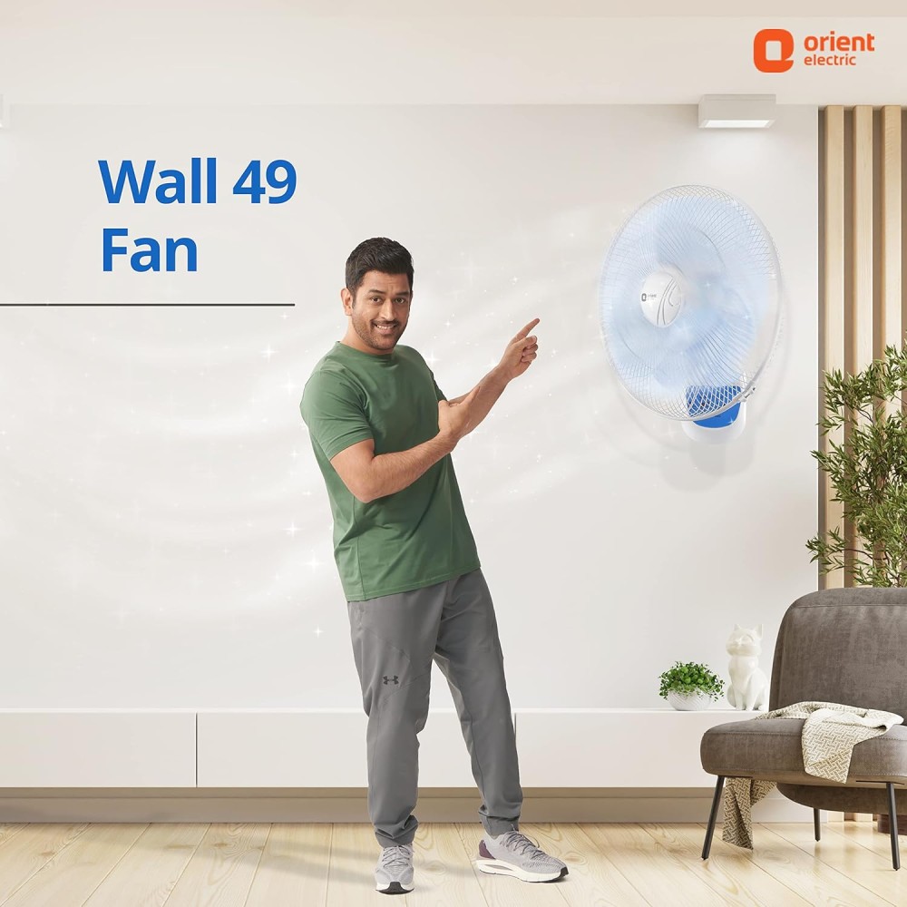 Orient Electric Wall- 49 Wall Fan with Remote & Automatic Speed Control ...