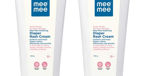 Mee Mee Baby Nappy Cream Duo: Natural Diaper Rash Relief with Aloe Vera ...