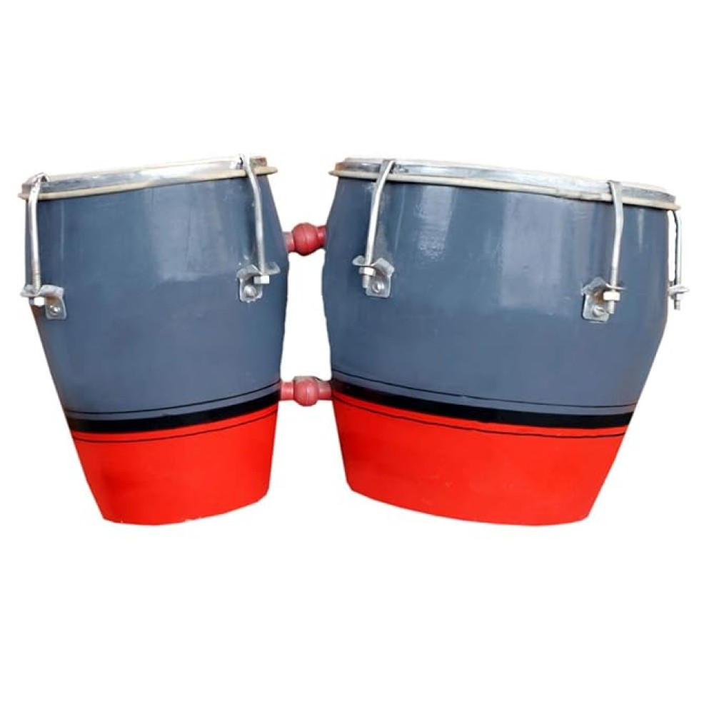 Two Piece Hand Made Wooden Bango Drum Set