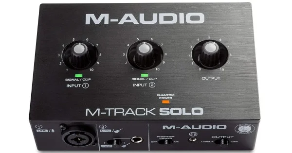 M-Audio M-Track Solo – USB Audio Interface for Recording, Streaming and ...