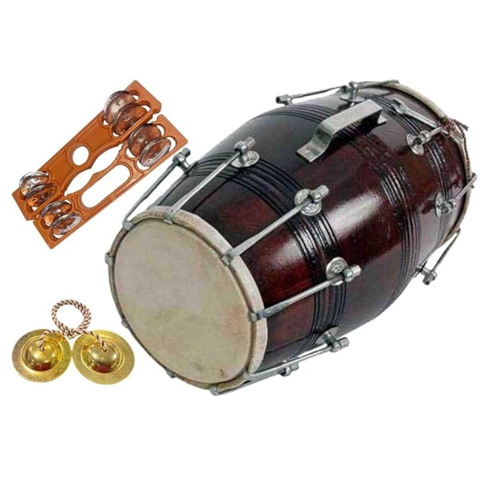 Mango wood Nut & Bold fitting Dholak