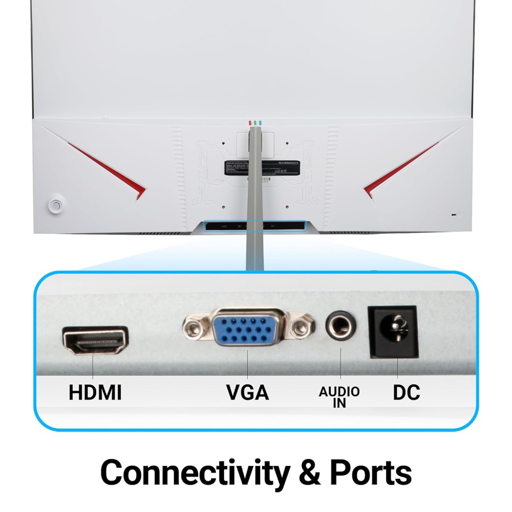 ZEBRONICS AC32FHD LED Monitor, 32 inch (81.28cm), 250 nits, 75hz, 1800R ...