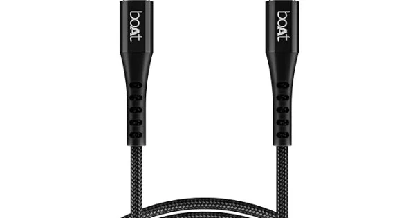 boAt Type-C C600 Tangle-Free, Sturdy Cable w/100W/5A Fast Charging ...