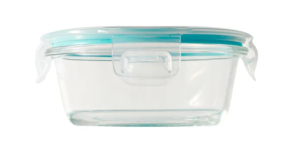 Swissboro Fresh Lock Borosilicate Glass Round Container 1 pc- 620 ML
